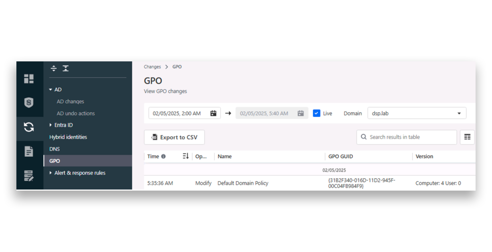 Effective GPO Change Auditing with DSP | Semperis University